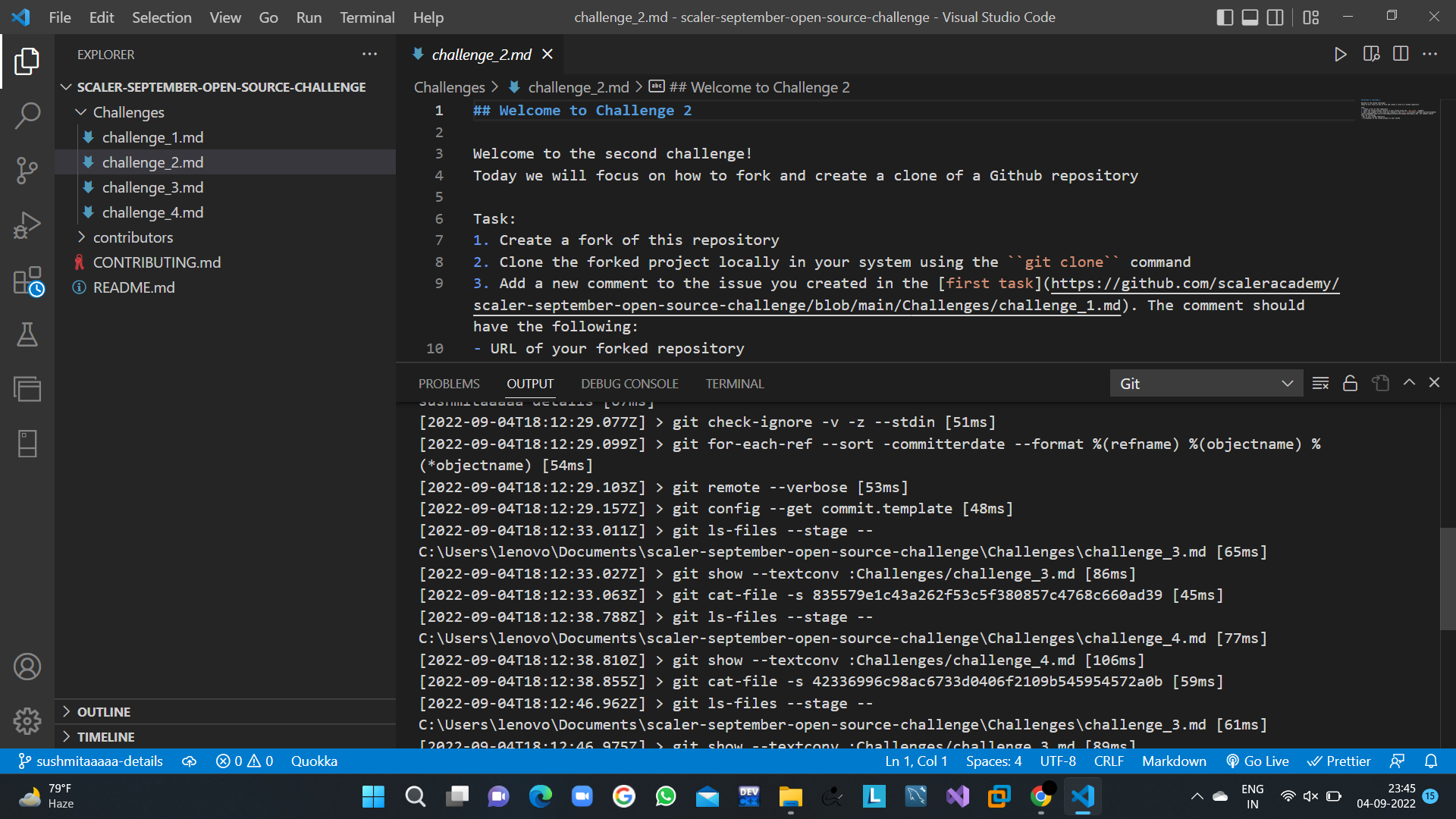Challenge1 · Issue #421 · scaleracademy/scaler-september-open-source-challenge-2022 · GitHub