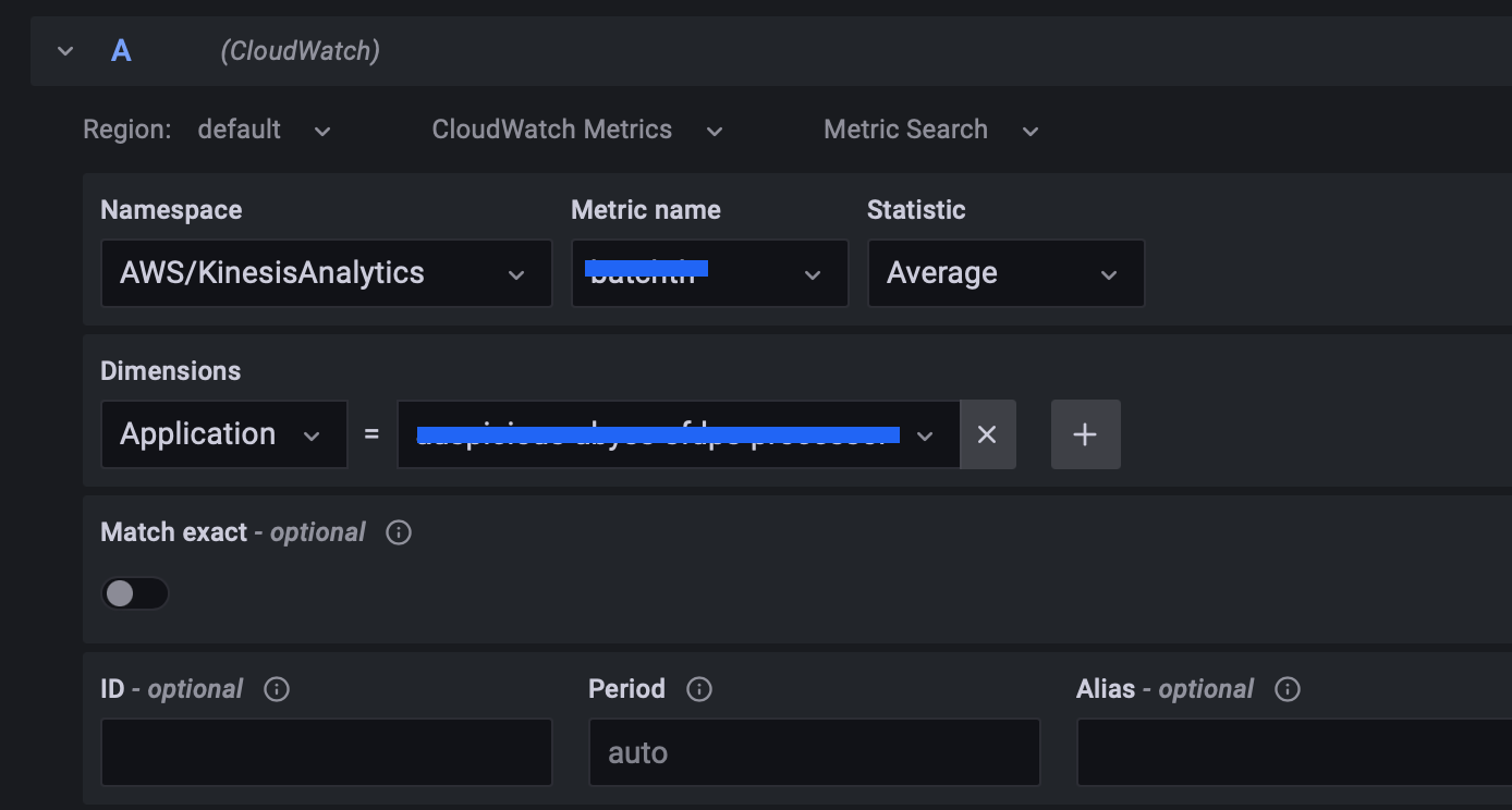 Metric Query Error: "metric request error: ValidationError: SELECT is not available in this ...