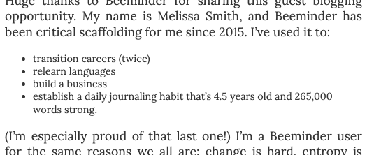 Font too small for and lists · Issue #297 · beeminder/blog · GitHub