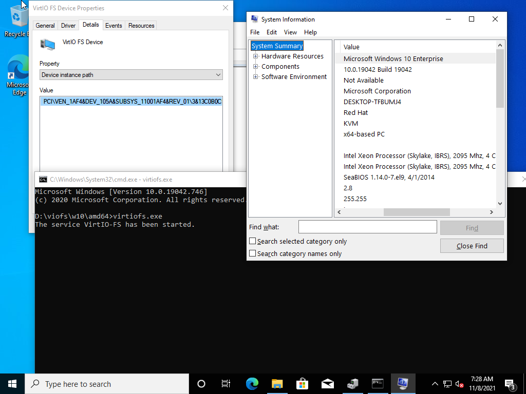 Virtiofs Fails In Windows 10 Guest · Issue 675 · Virtio Winkvm Guest