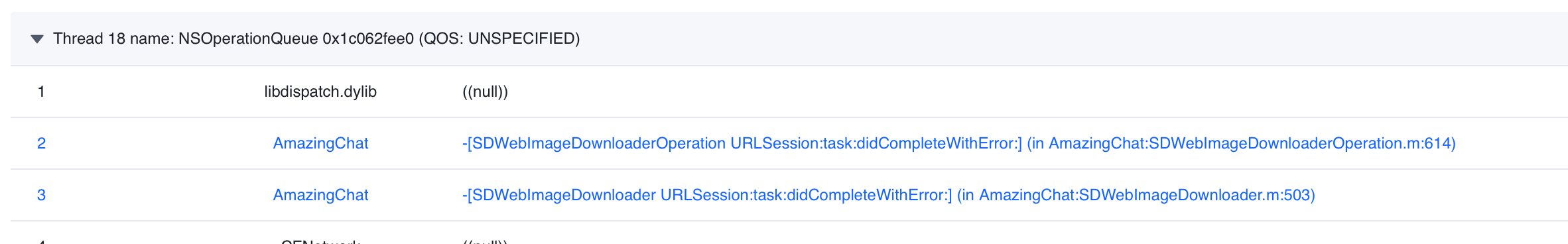 [SDWebImageDownloaderOperation URLSession:task:didCompleteWithError:] crash · Issue #3447 ...
