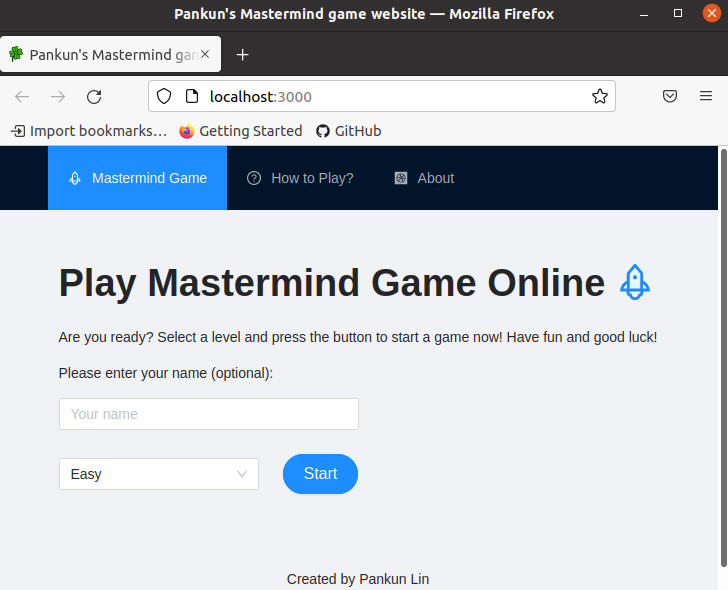 GitHub - DennisLyn/mastermind-game