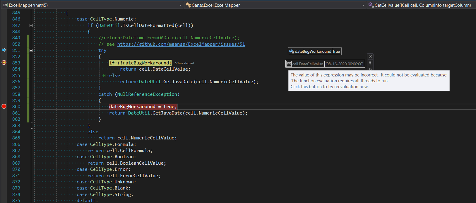 Convert double date values bug · Issue #51 · mganss/ExcelMapper · GitHub