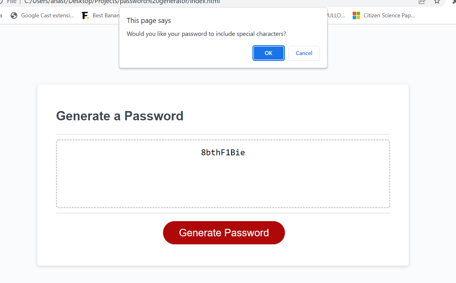 GitHub - SierraDavis2000/Password-Generator: Challenge 3 - Password Generator