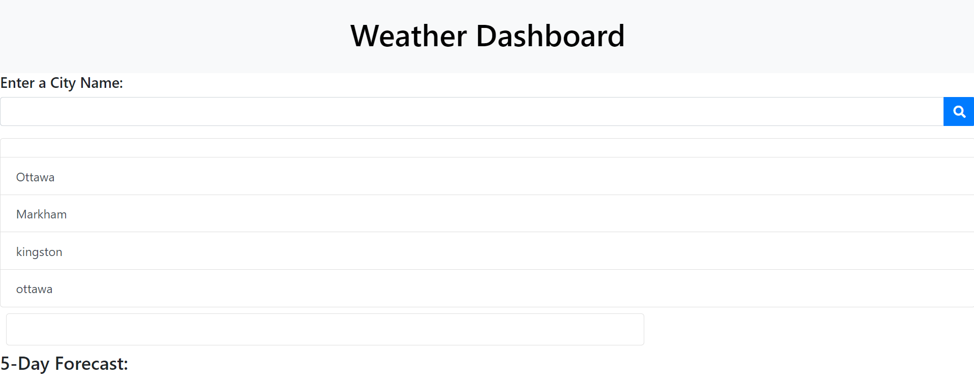 GitHub - SierraDavis2000/Weather-Dashboard