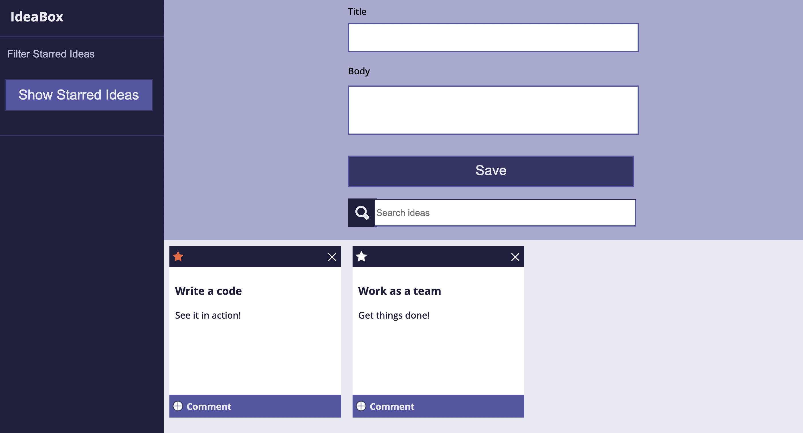 GitHub - willhobson85/Ideabox: Mod 1 group project