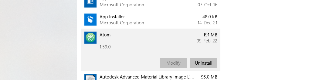 Atom Installation Issue · Issue 23579 · Atomatom · Github