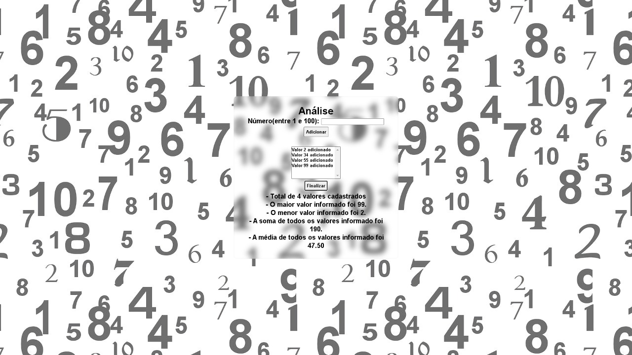 GitHub - Natanssilva/contador-e-analise-lista-de-numeros: Projeto com ênfase em javascript