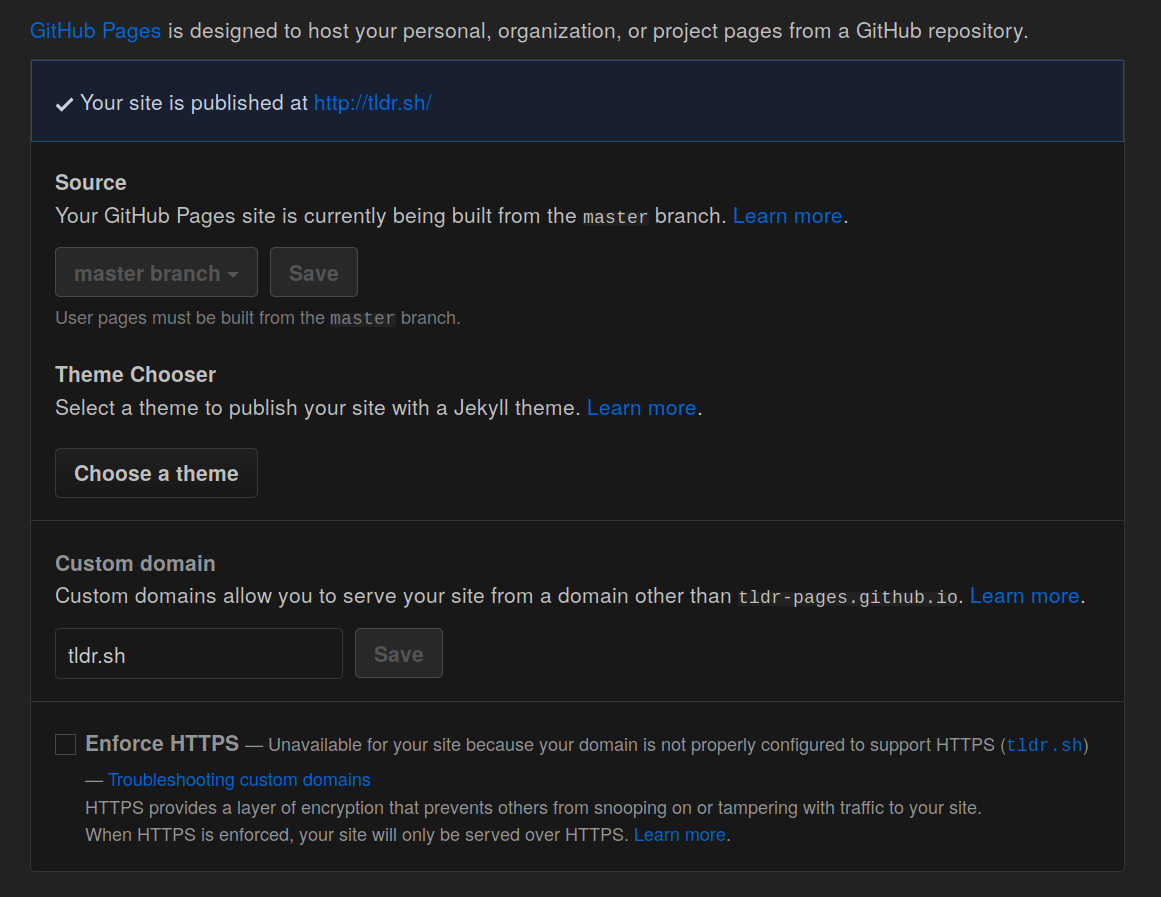 Main Tldrsh Site Taken By A Domain Squatter · Issue 2253 · Tldr Pagestldr · Github 