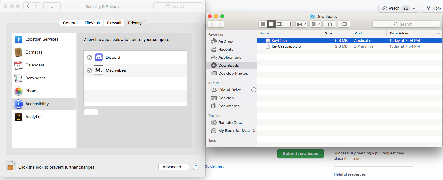 Keycastr Isnt Showing Up On Accesibility List · Issue 225 · Keycastr Keycastr · Github