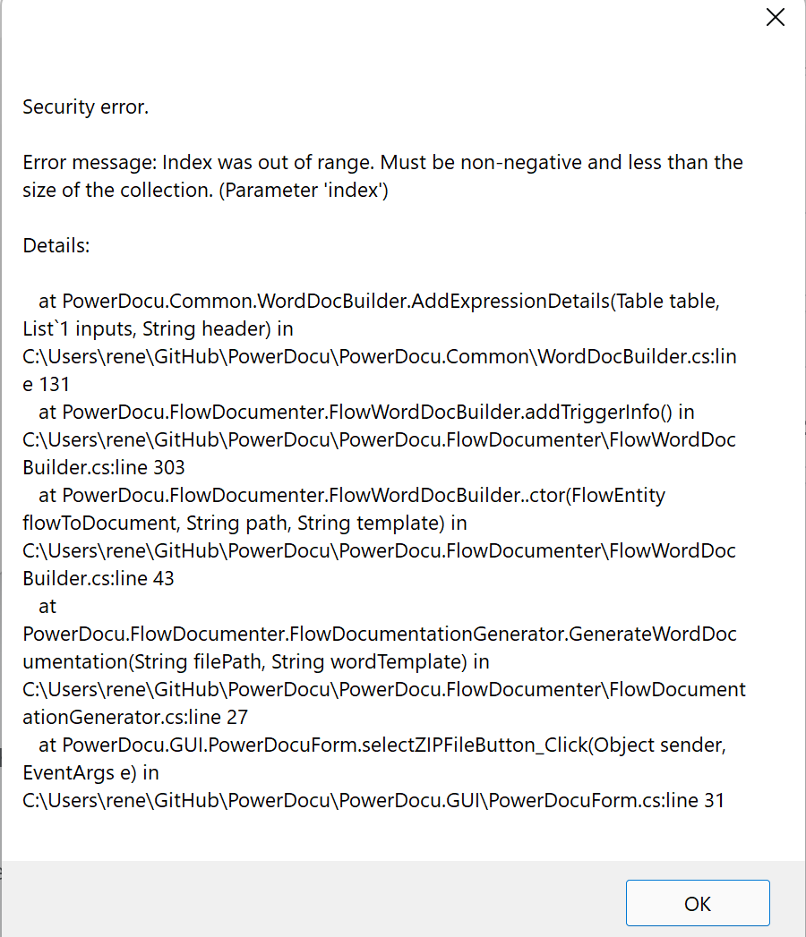 Security issue · Issue #26 · modery/PowerDocu · GitHub
