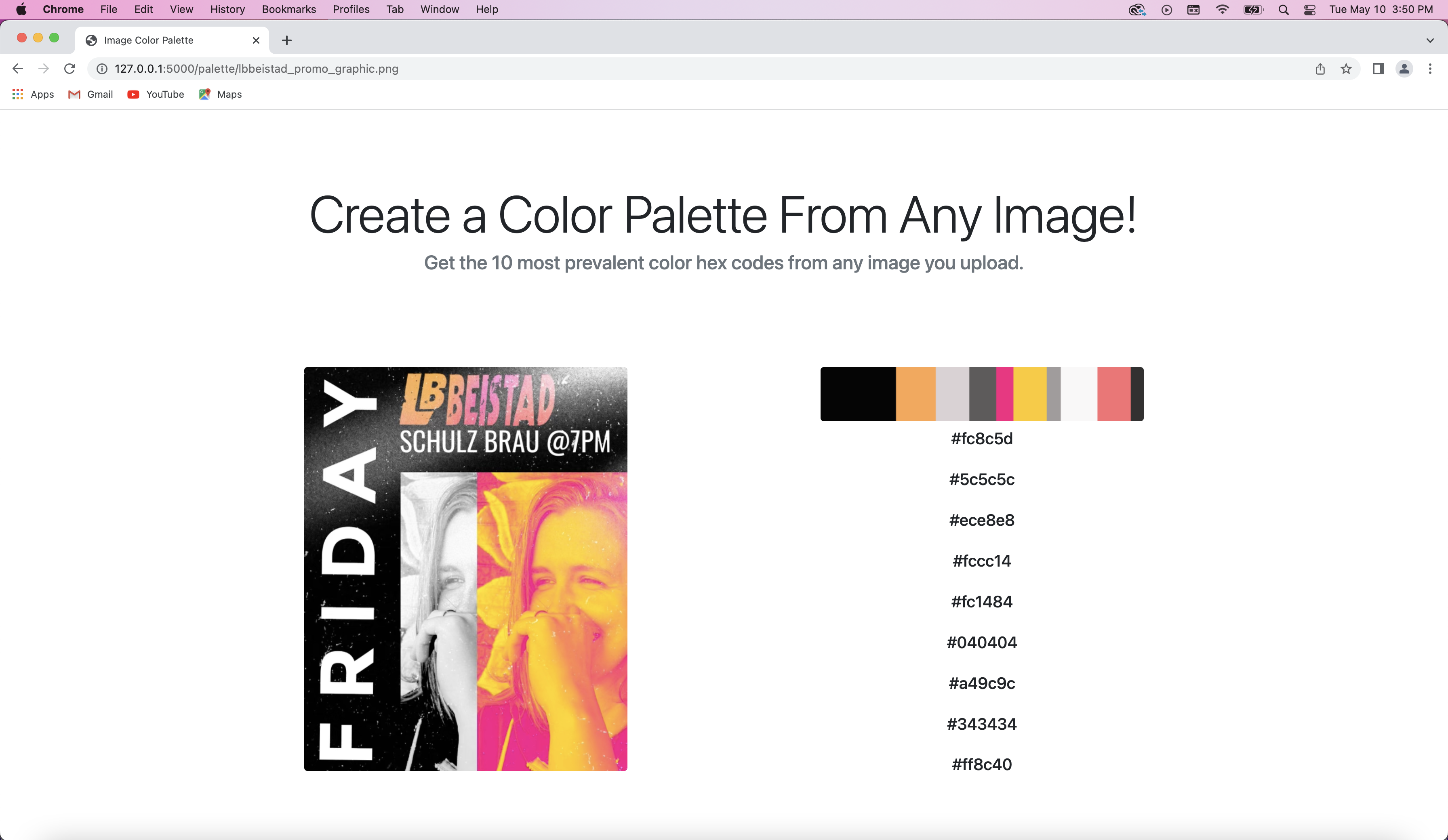 GitHub - derekbeistad/color-palette-from-image-webapp: a simple webapp ...