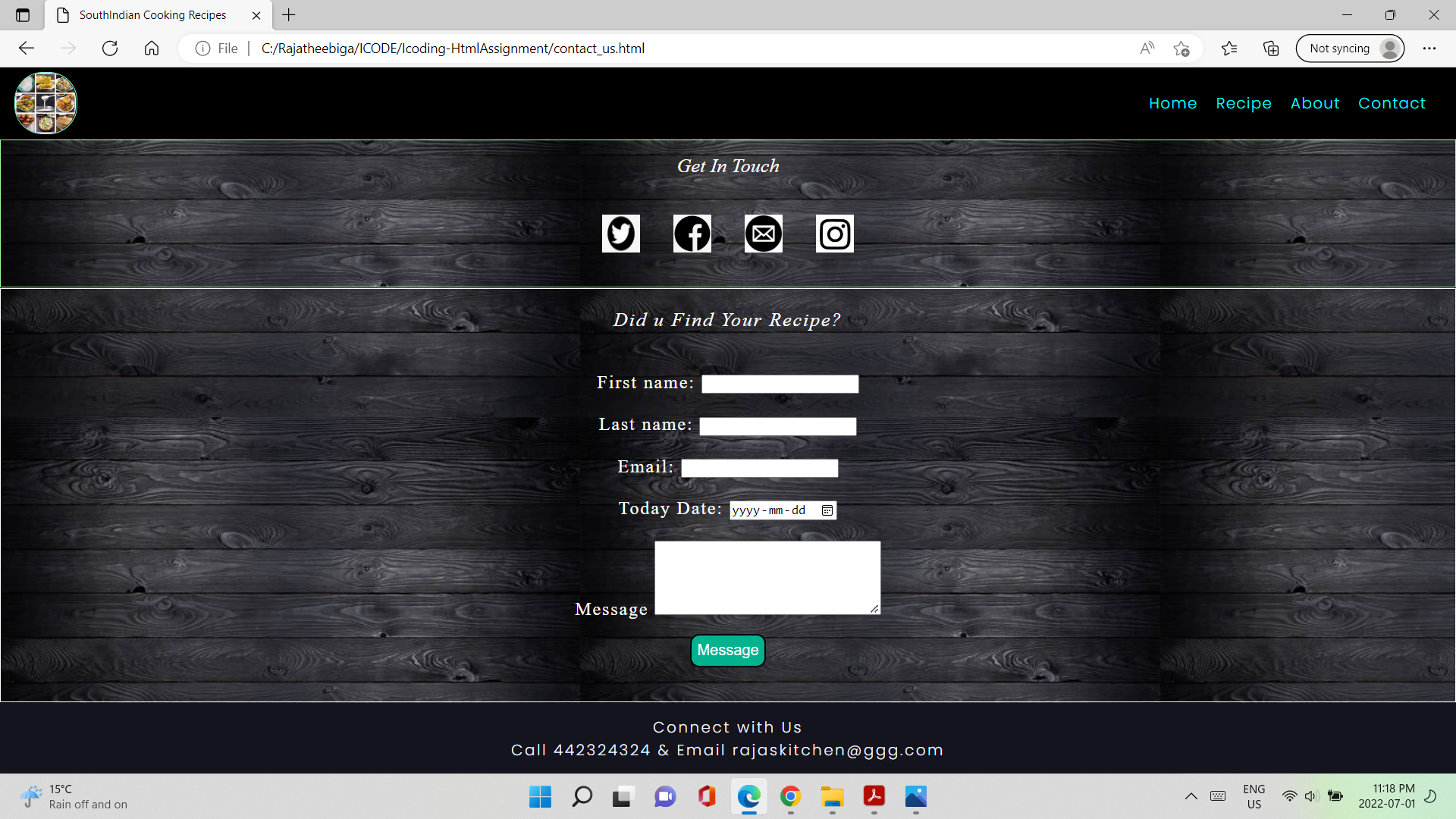 GitHub - Rajatheebiga/WebsiteUsing-HTML-CSS