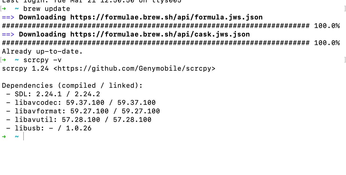 Mac Cant Install Scrcpy 2 0 From Brew · Issue 3847 · Genymobile