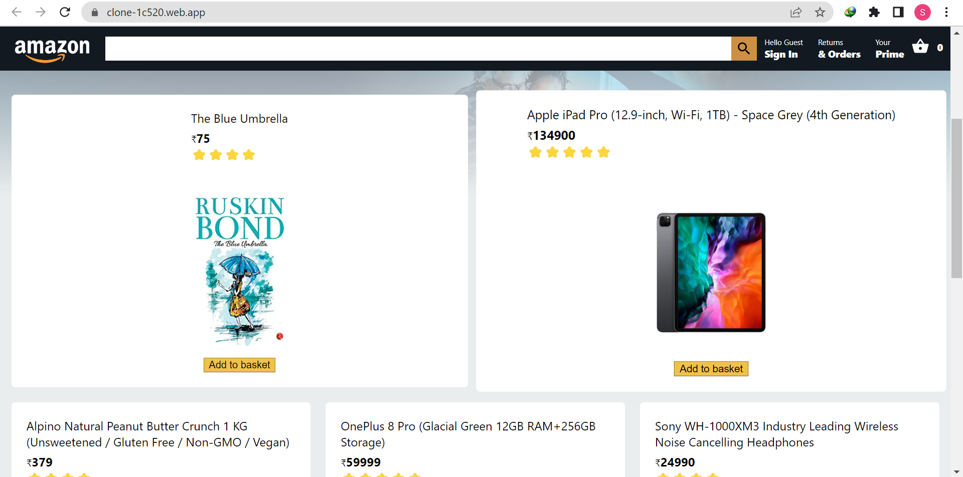 GitHub - sairaghava143/Amazon-Clone