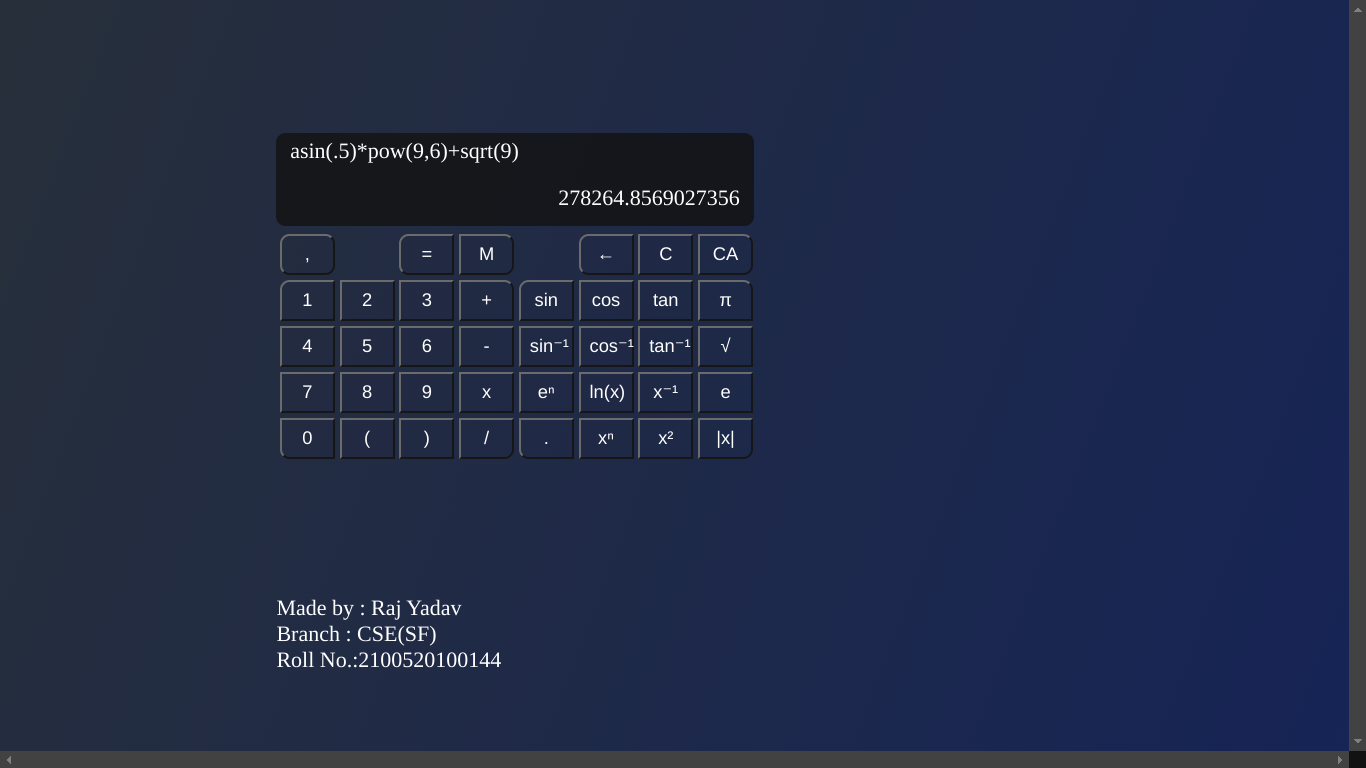 GitHub - devot-e/Sci-calculator: this is a simple calculator for my college club task