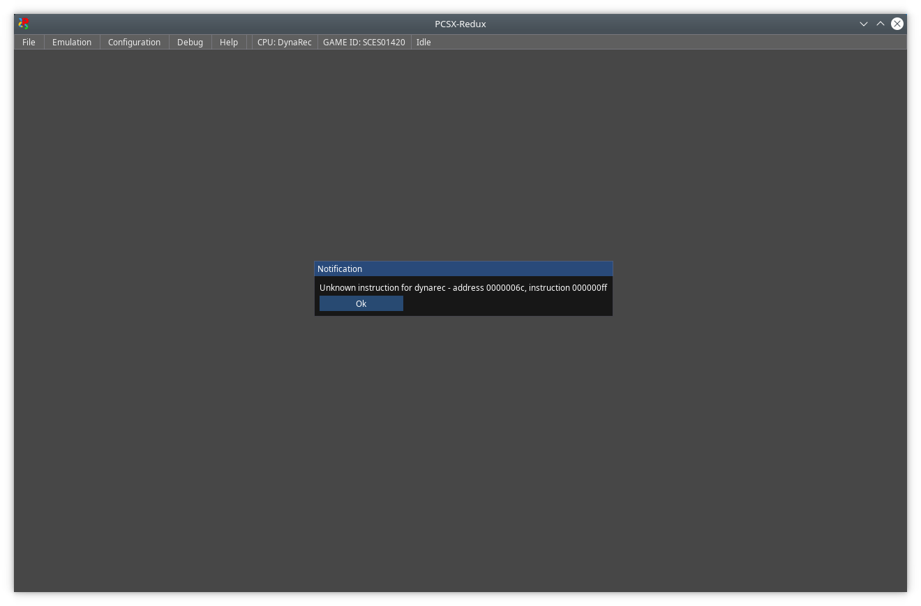 [Linux] PSX OpenBIOS issues with new 64bit Dynarec · Issue #695 · grumpycoders/pcsx-redux · GitHub