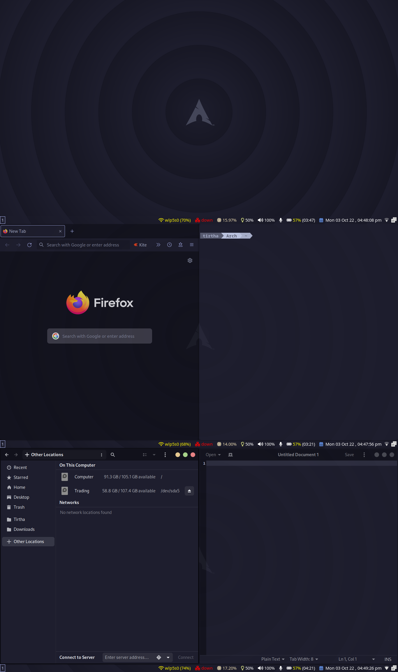 GitHub - TirthaNag13/i3-Captppuccin: My i3-gaps setup with Catppuccin theme