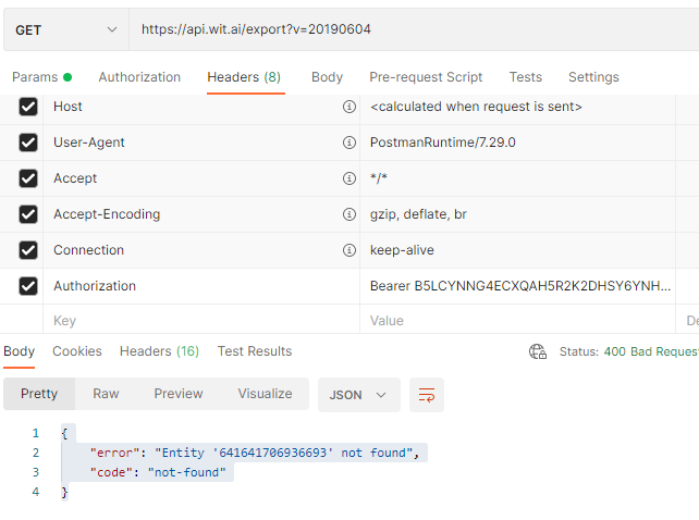 Entity Error · Issue #2401 · wit-ai/wit · GitHub