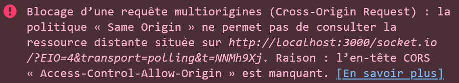 CORS Issue on Socket.io · Issue #3696 · socketio/socket.io · GitHub