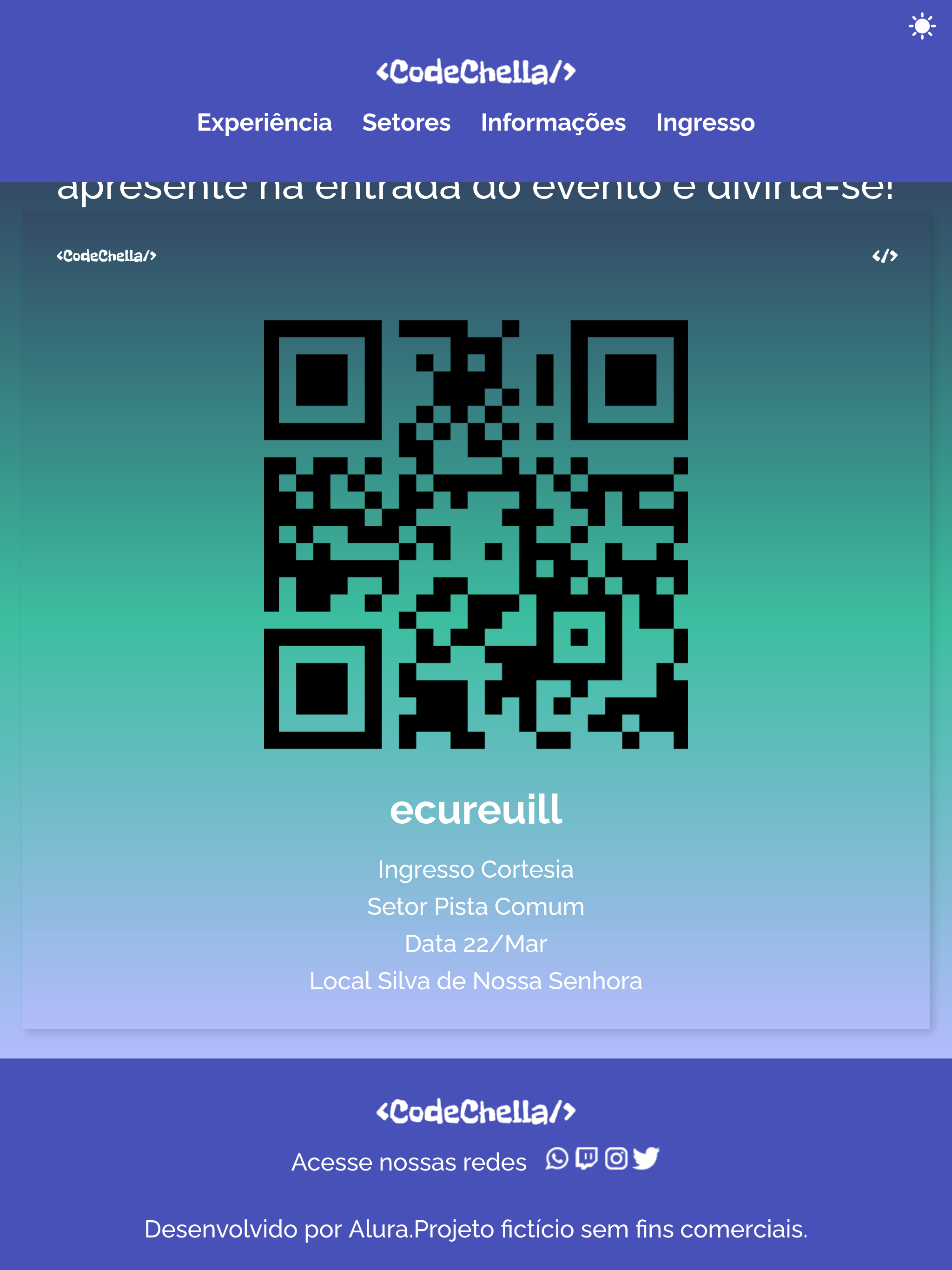 GitHub - ecureuill/codechella: SPA developed as result of Alura 6th ...