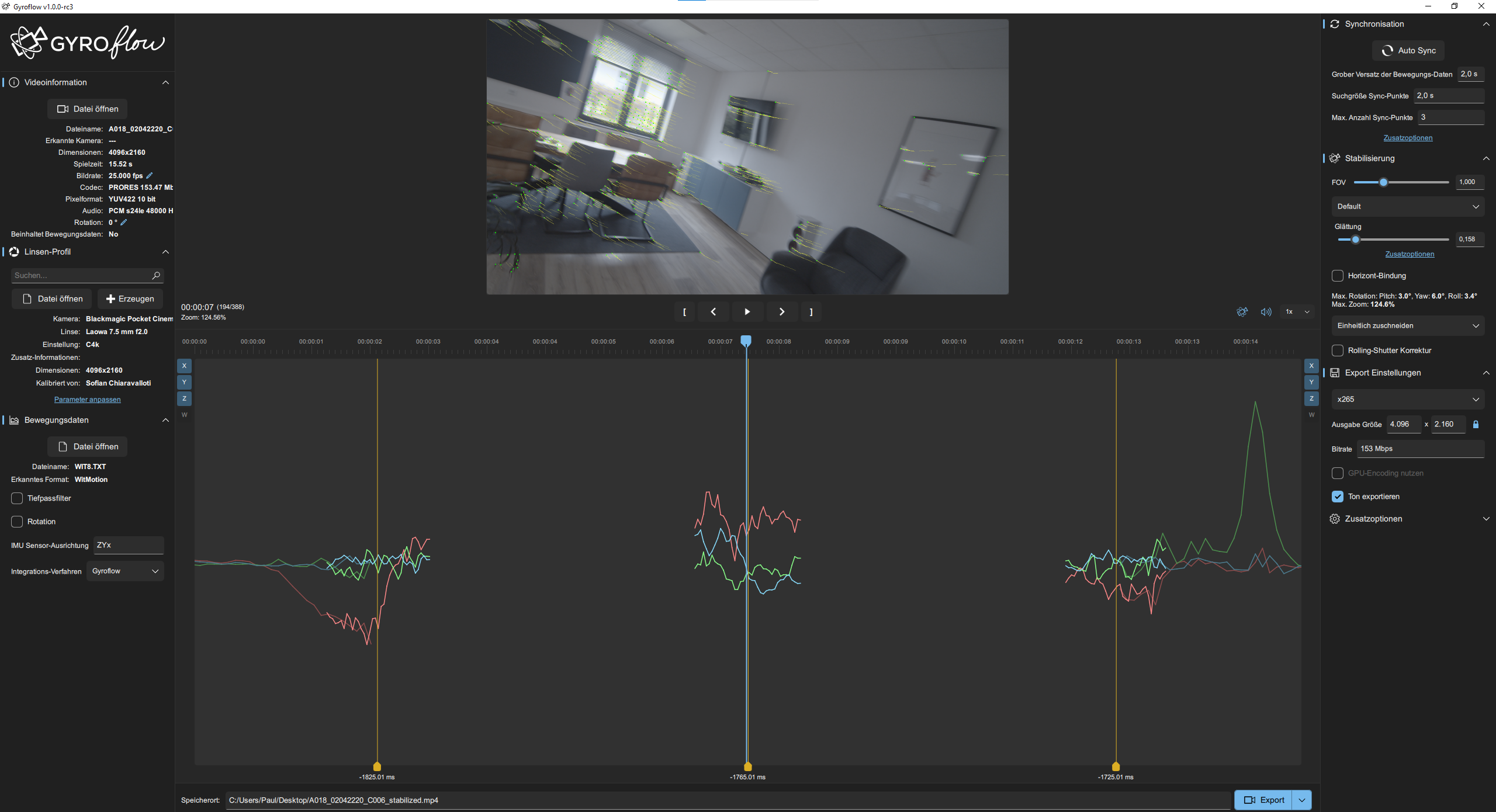 Wit motion logger graph disappears after auto sync · Issue #147 · gyroflow/gyroflow · GitHub