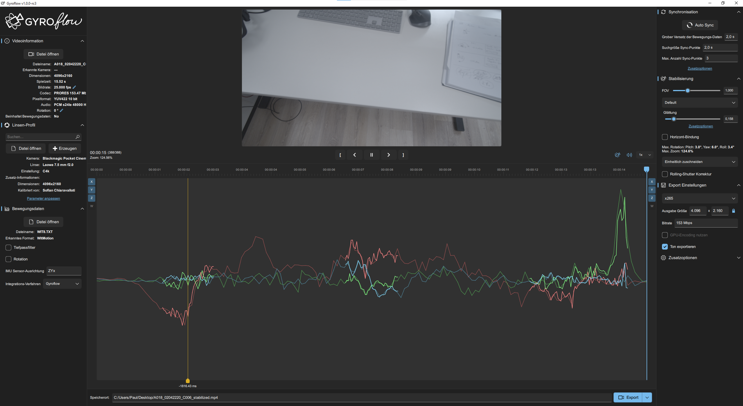 Wit motion logger graph disappears after auto sync · Issue #147 · gyroflow/gyroflow · GitHub