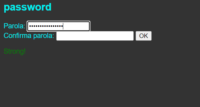 GitHub - AdinaGemanar/Password-Strength-Checker: As you type you will ...