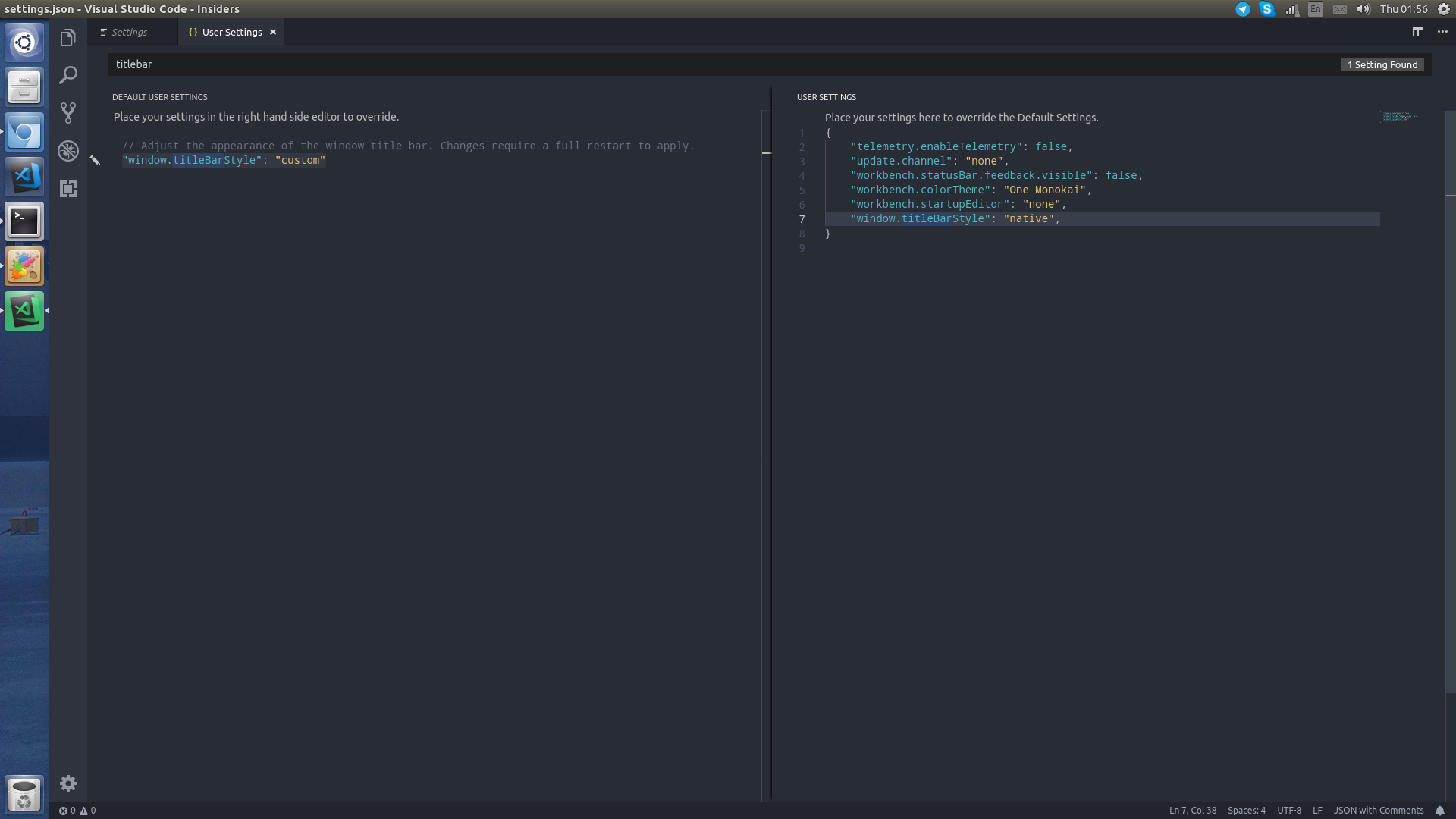 [Insiders] Double menu on Linux · Issue #63174 · microsoft/vscode · GitHub