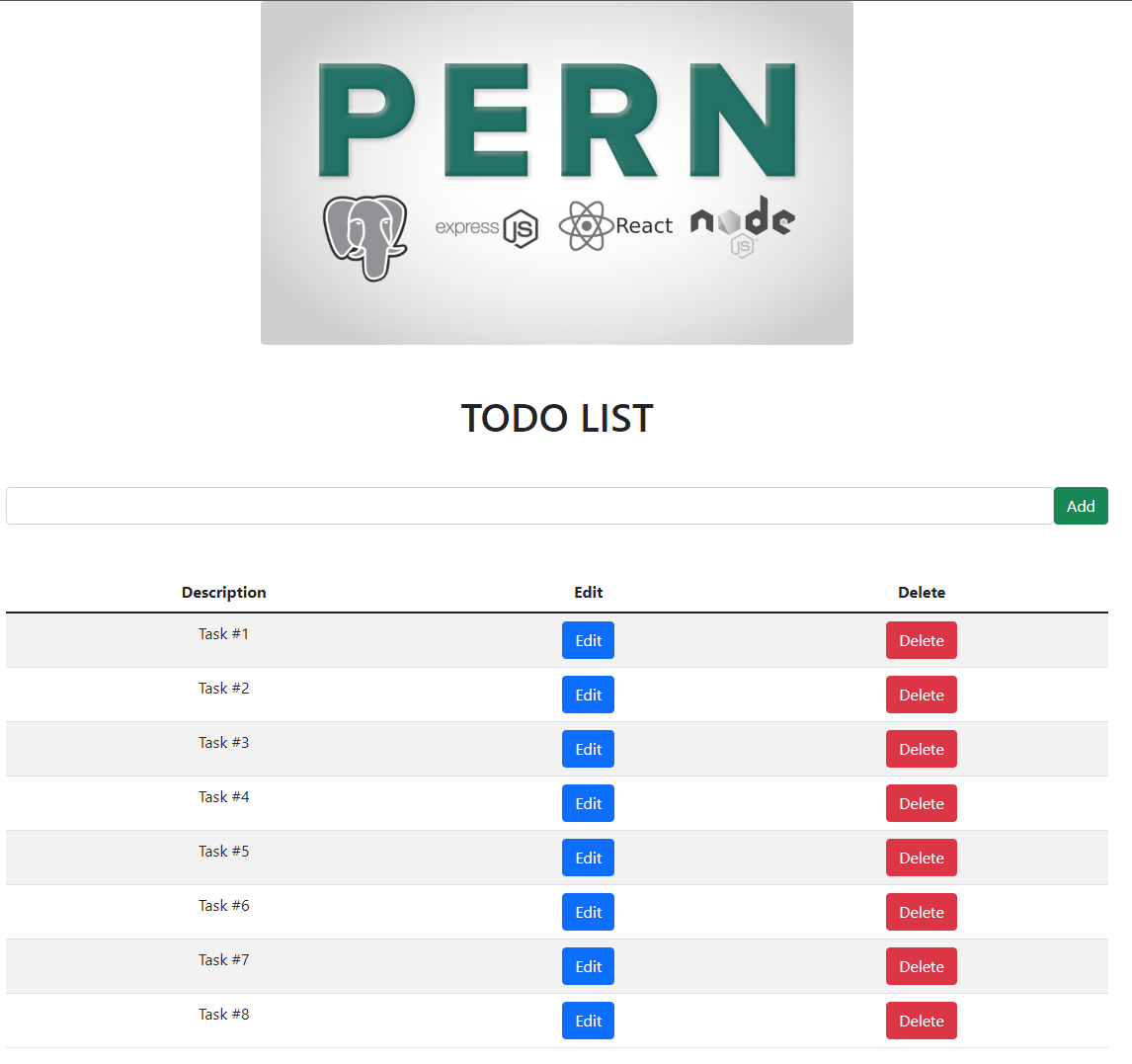 GitHub - chistoperez/PERN-CRUD: FullStack App made with PostgresQL Express React and Node