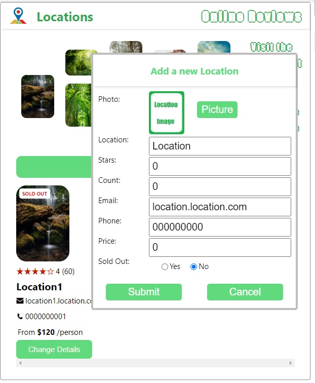 GitHub - simigate/react-Locations