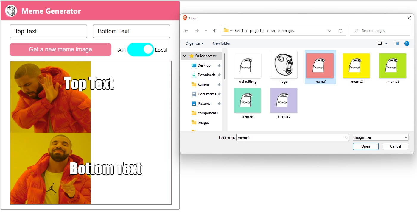 GitHub - simigate/react-memeGenerator