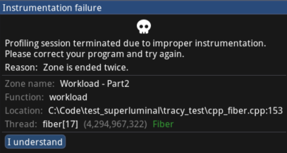 TRACY_ON_DEMAND does not work with fibers · Issue #402 · wolfpld/tracy · GitHub