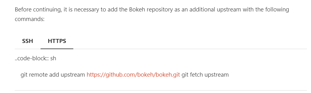 Setup instructions contain a formatting error[BUG] · Issue #13033 · bokeh/bokeh · GitHub
