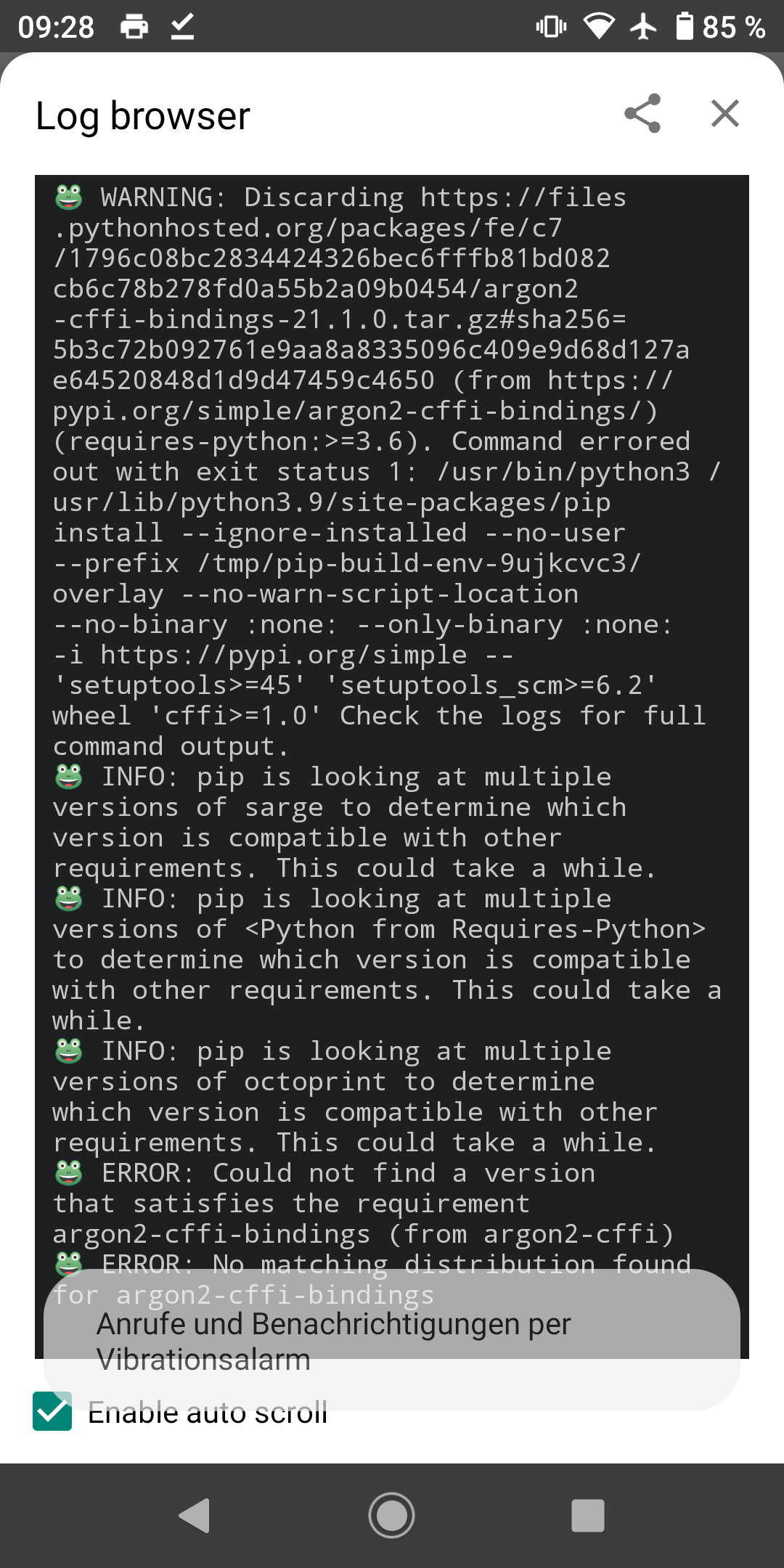 Crash in Install v1.1.1 (and older) · Issue #284 · feelfreelinux/octo4a · GitHub