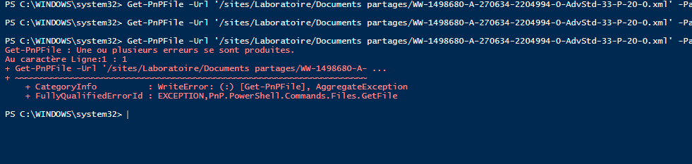 [BUG] Get-PnPFile fails to download multiple small files in a row (SharePoint Online) · Issue ...