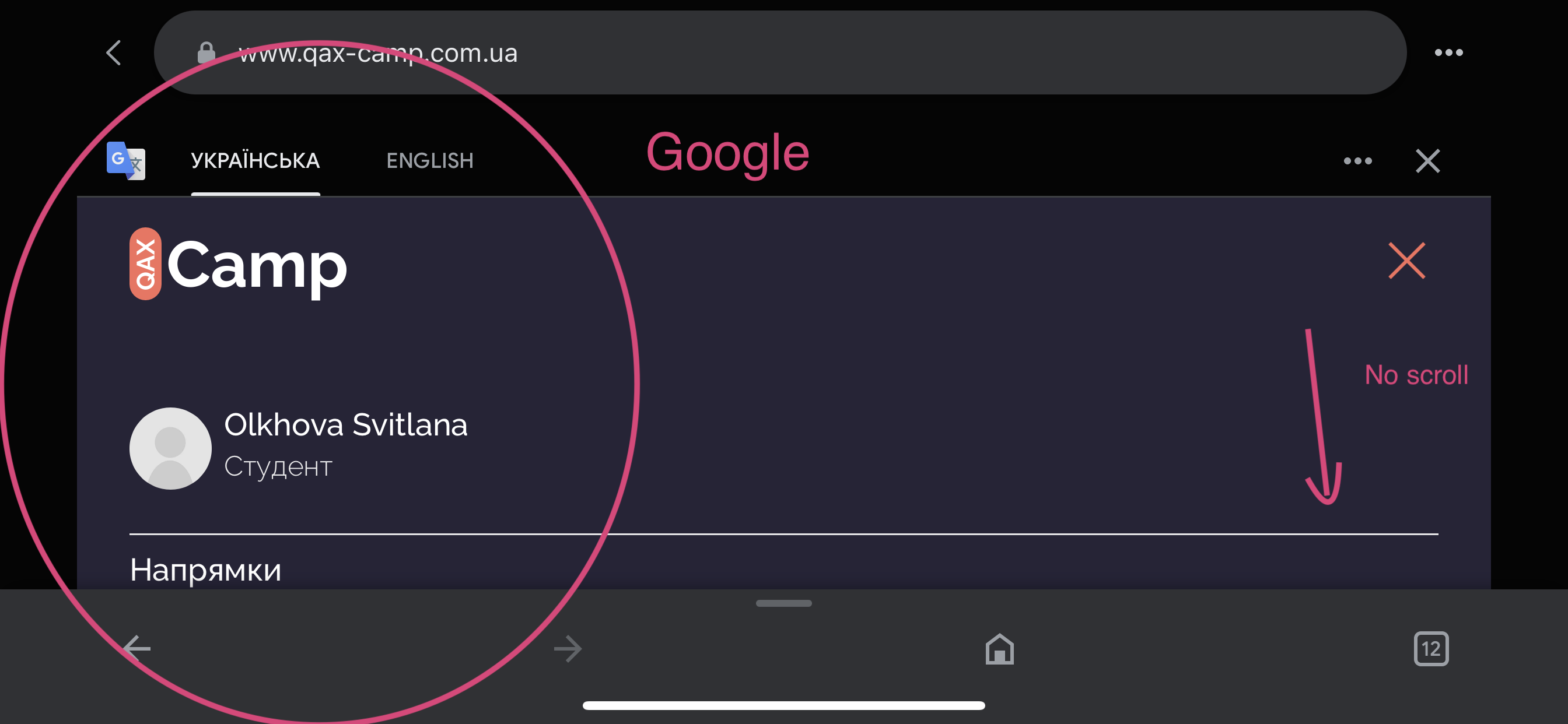 landscape LOG OUT form is not displayed in full screen on mobile · Issue #518 · scholokov/qax ...