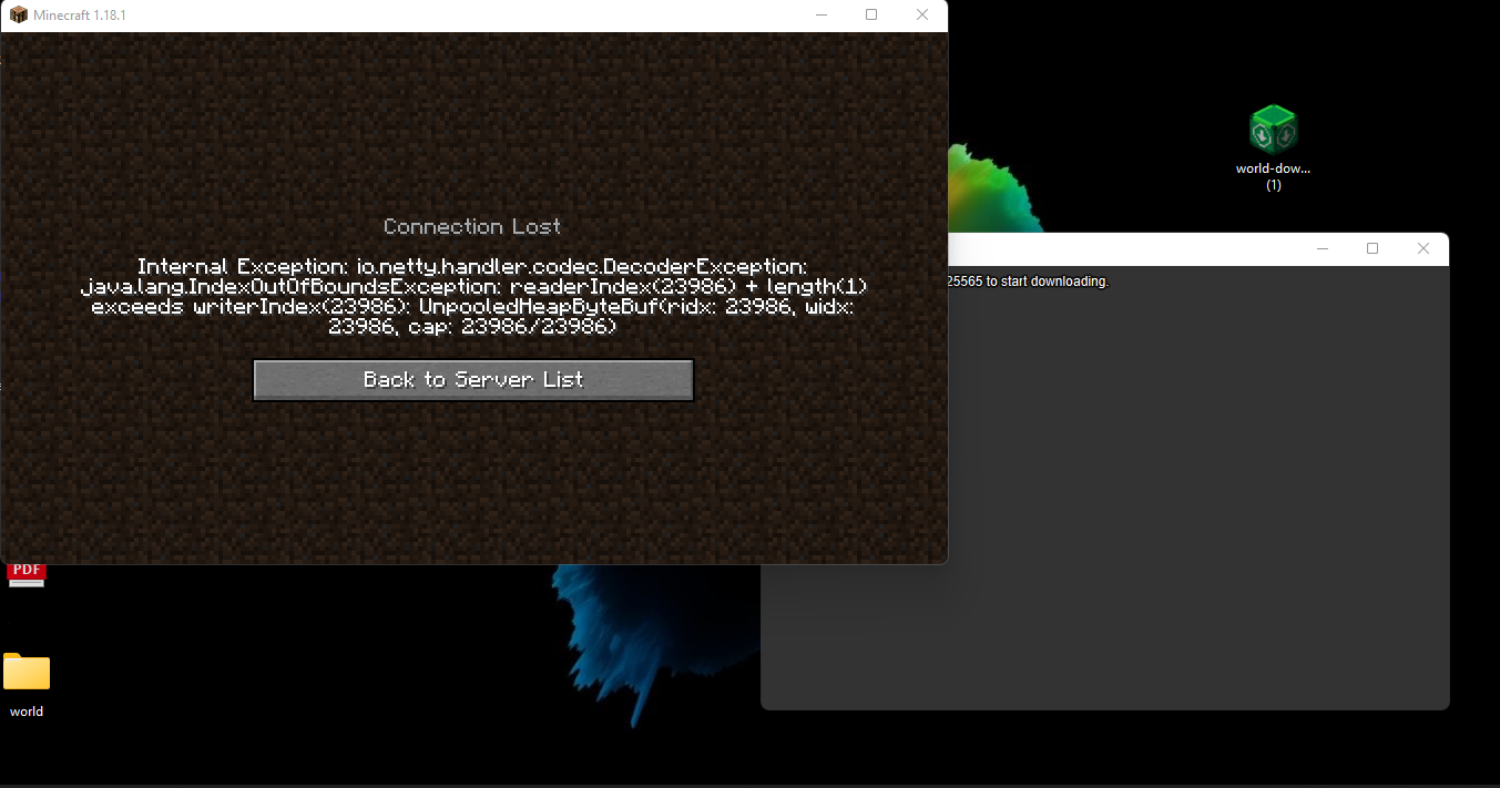 Using world downloader to dl 1.18 realm map. · mircokroon minecraft-world-downloader ...