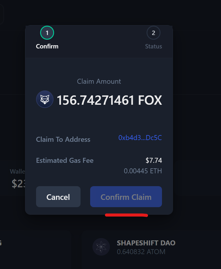 KeepKey Unable to Claim FOXy · Issue #2275 · shapeshift/web · GitHub