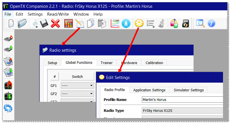 Clarity for the Companion Menus. · Issue #5674 · opentx/opentx · GitHub