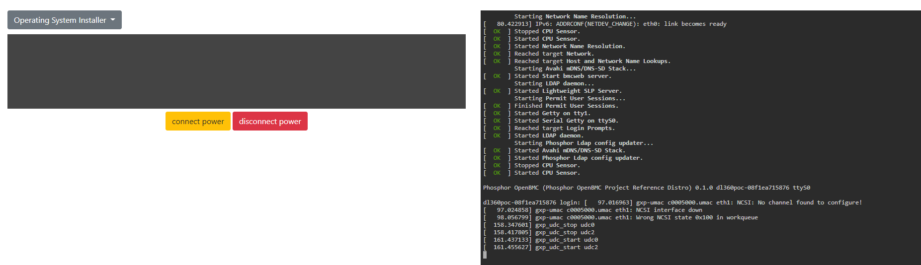 Public OSFCI doesn't show 'BMC web' when loading a ROM built from hewlettpackard/openbmc · Issue ...