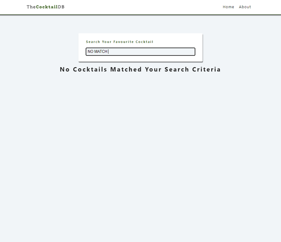 GitHub - AidanMcMoneagle/cocktailDB