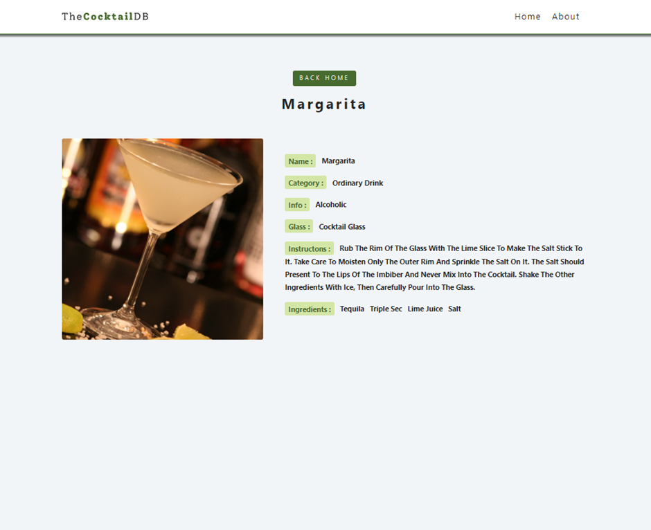 GitHub - AidanMcMoneagle/cocktailDB