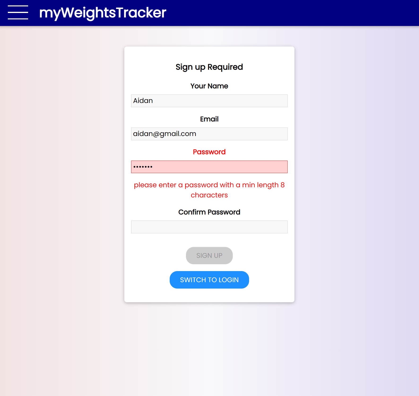 GitHub - AidanMcMoneagle/my-weights-tracker-frontend