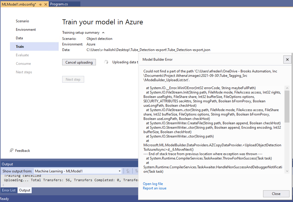 Unable to split the file provided into multiple, consistent columns. · Issue #1839 · dotnet ...