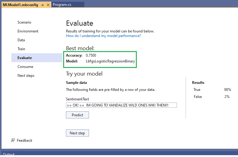 Training result section is missing on the Training page for all scenarios. · Issue #2208 ...