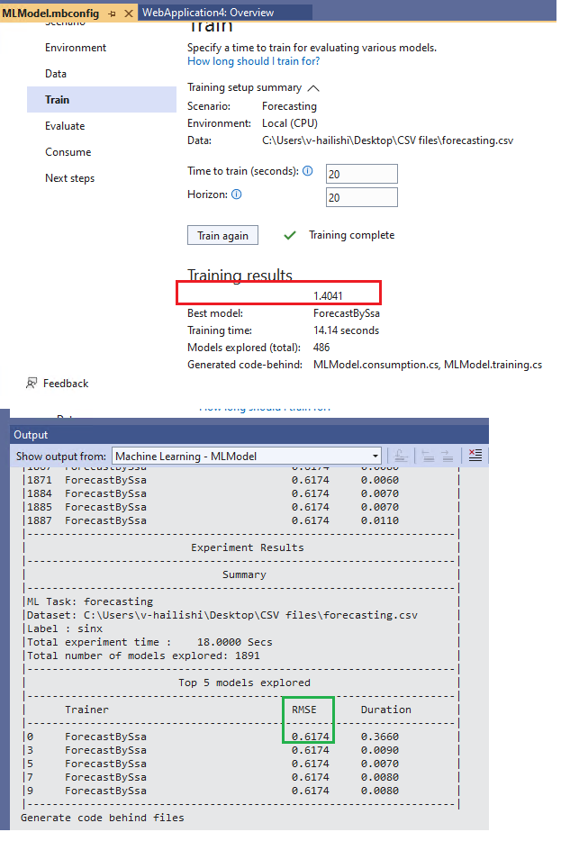 Forecasting: The name of the best accuracy is missing and the value for ...