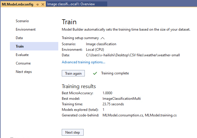 Local image classfication is failed · Issue #2278 · dotnet/machinelearning-modelbuilder · GitHub