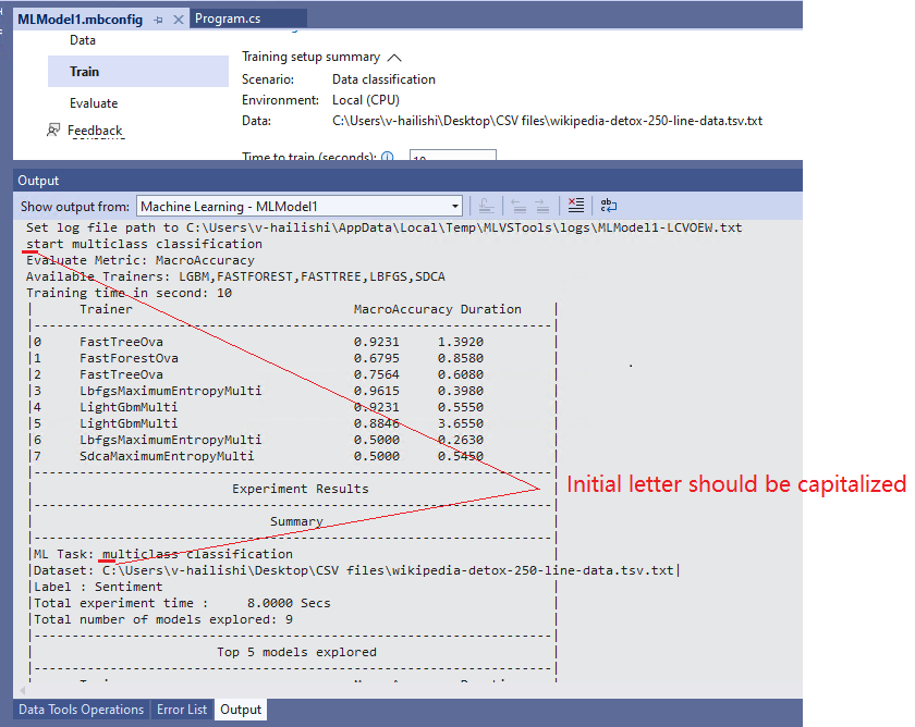 Some initial letters should be capitalized, and some rows should not be ...