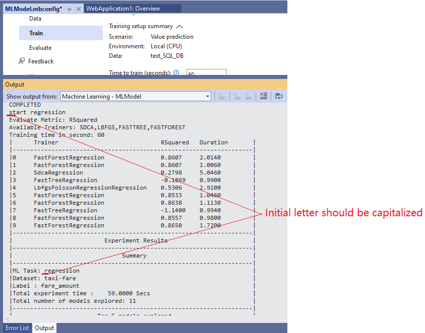 Some initial letters should be capitalized, and some rows should not be ...